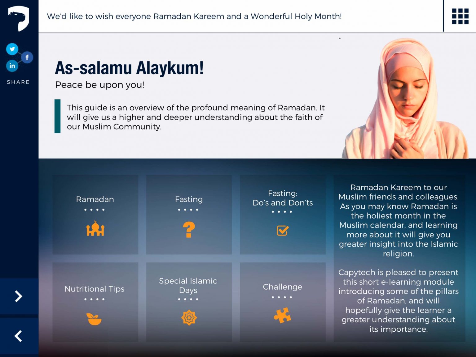 Ramadan E-Learning Module - Capytech