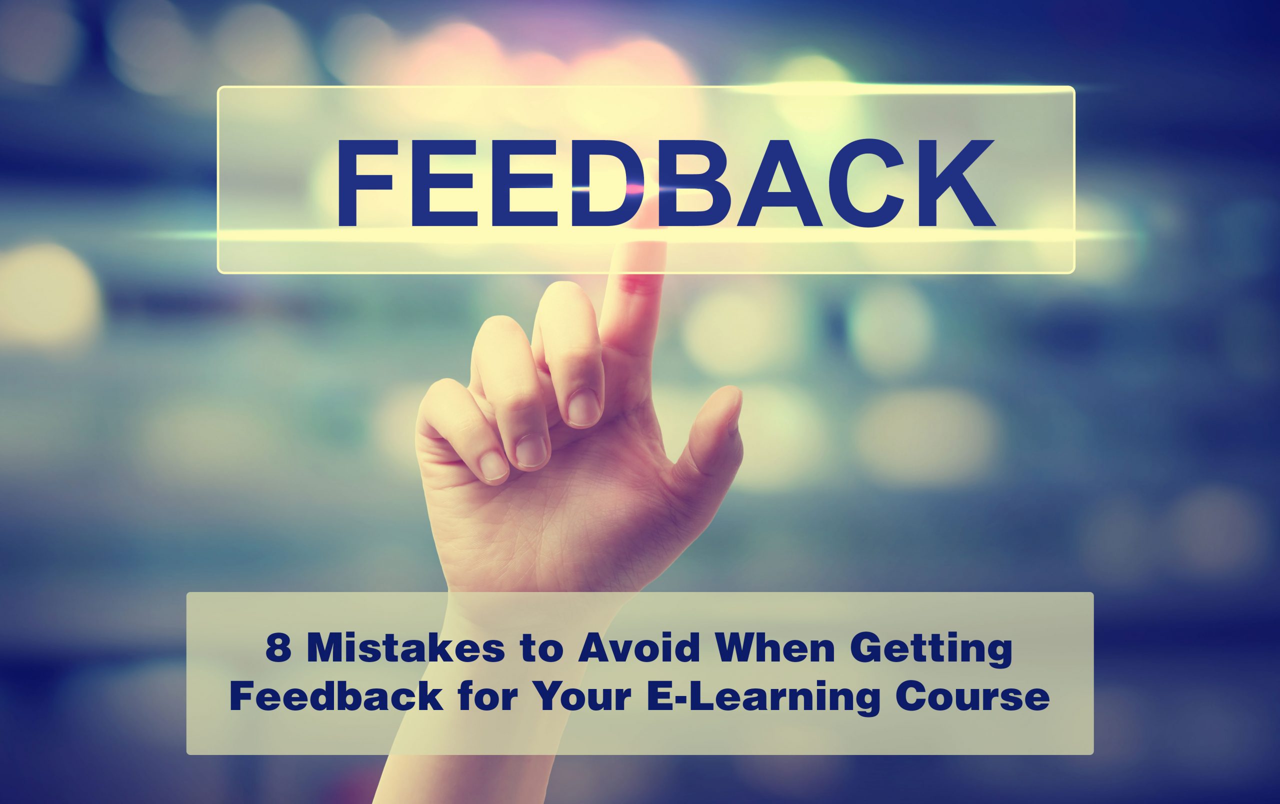 Avoid E-Learning Feedback Mistakes
